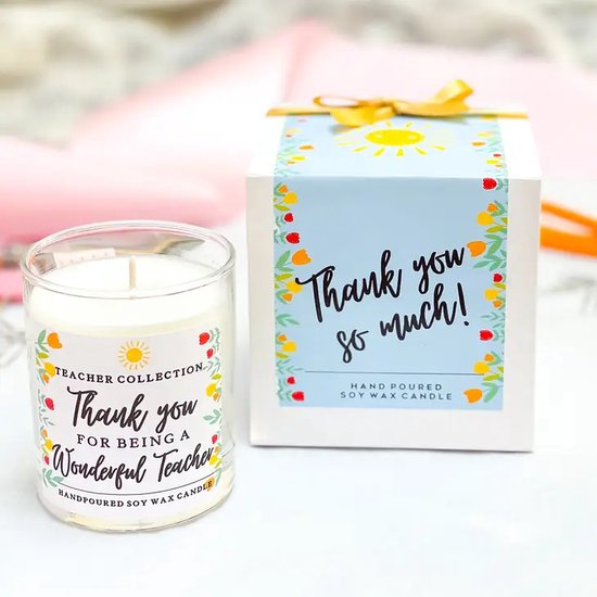 'Thank You for Being a Wonderful Teacher' Geurkaars - Bleuberry ...
