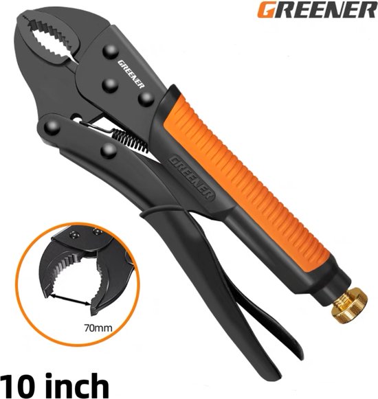 Griptang - Tang - 10 inch - Opening max 70mm - Zwart | bol