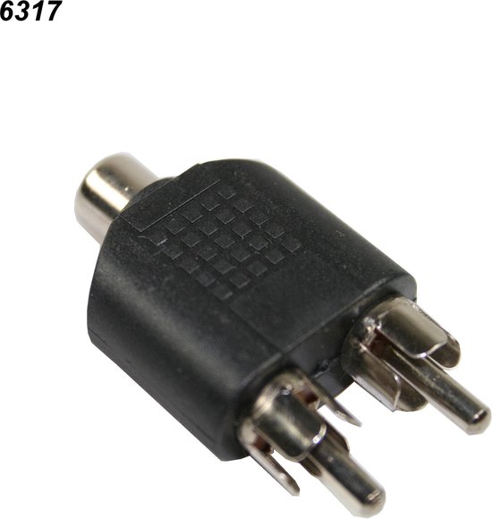 Benson Plug splitter - tulp naar 2 tulp man - eenvoudig te gebruiken ...
