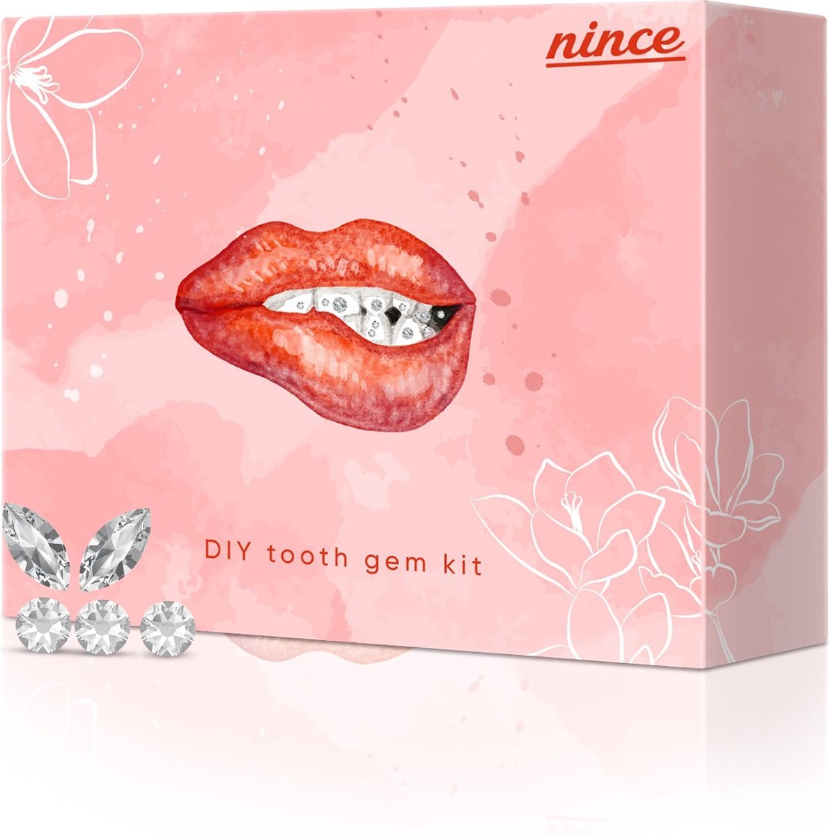 Nince DIY Tooth Gem Kit Hoogwaardig Materiaal - Wit Vlinder - Tand ...