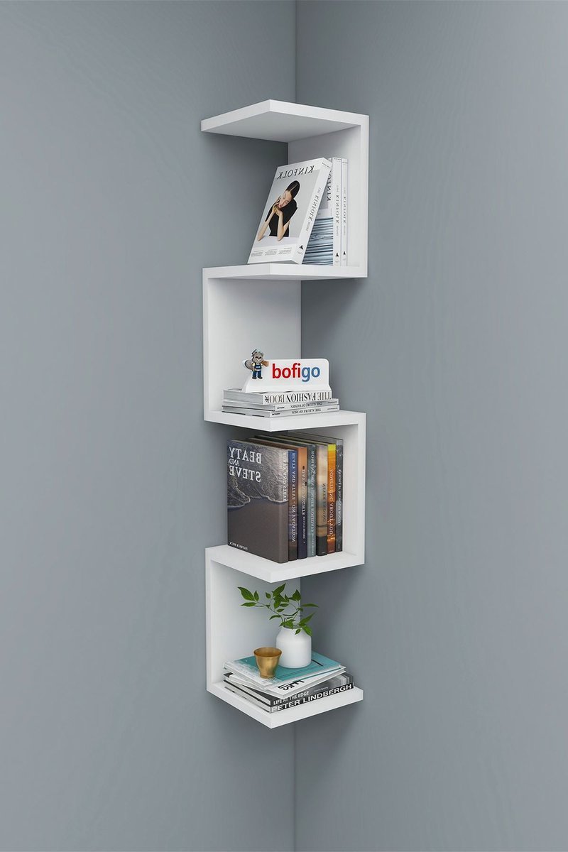 Wandrek - ZigZag - Design Boekenkast - Hoekkast Zigzag Boekenkast ...