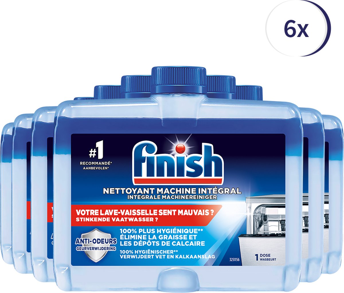 Finish Hygiene Machinereiniger Regular - 250ml x6 | bol.com