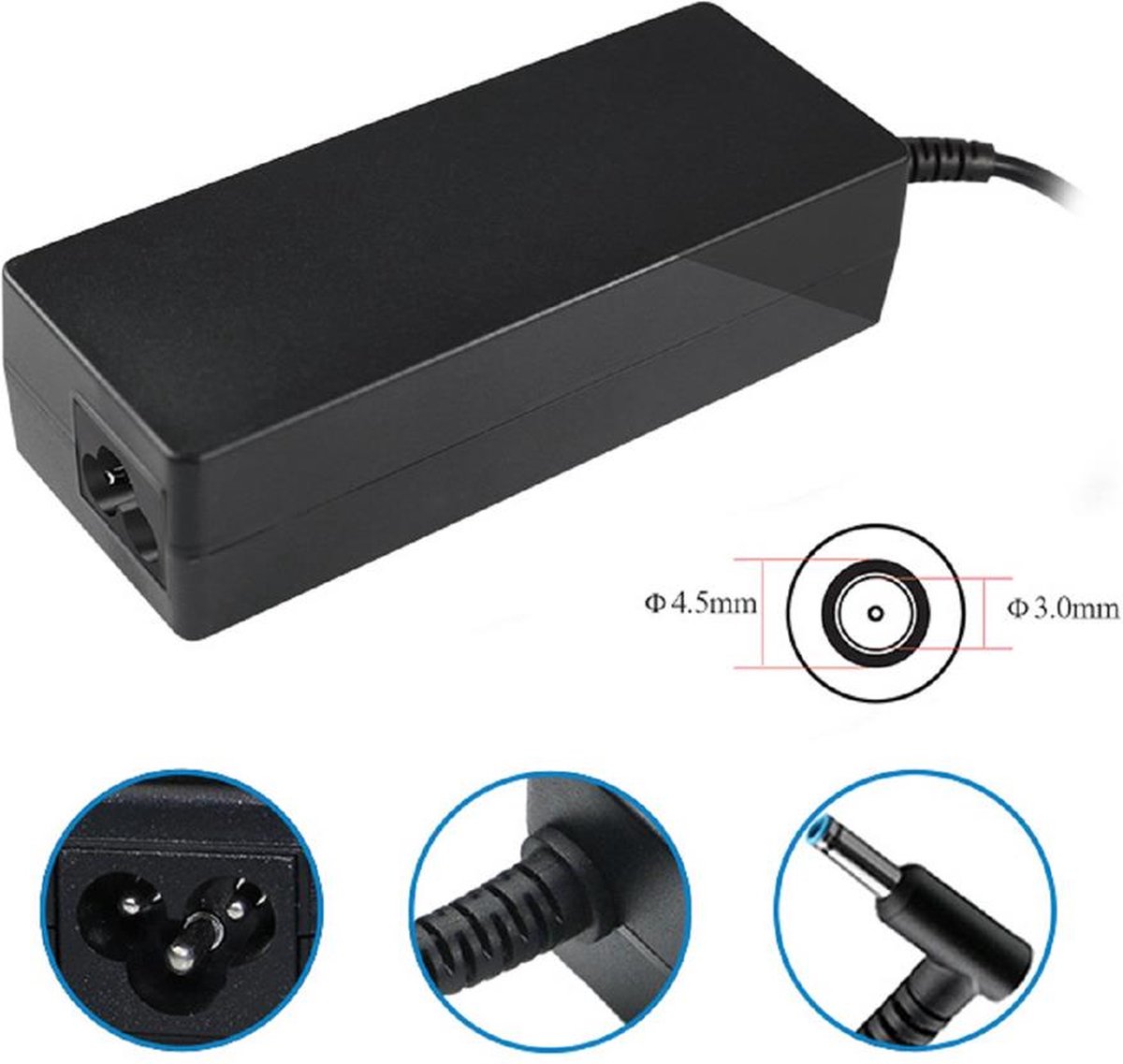 90W - Laptop AC Adapter incl. stroomsnoer - Geschikt voor HP laptops ...
