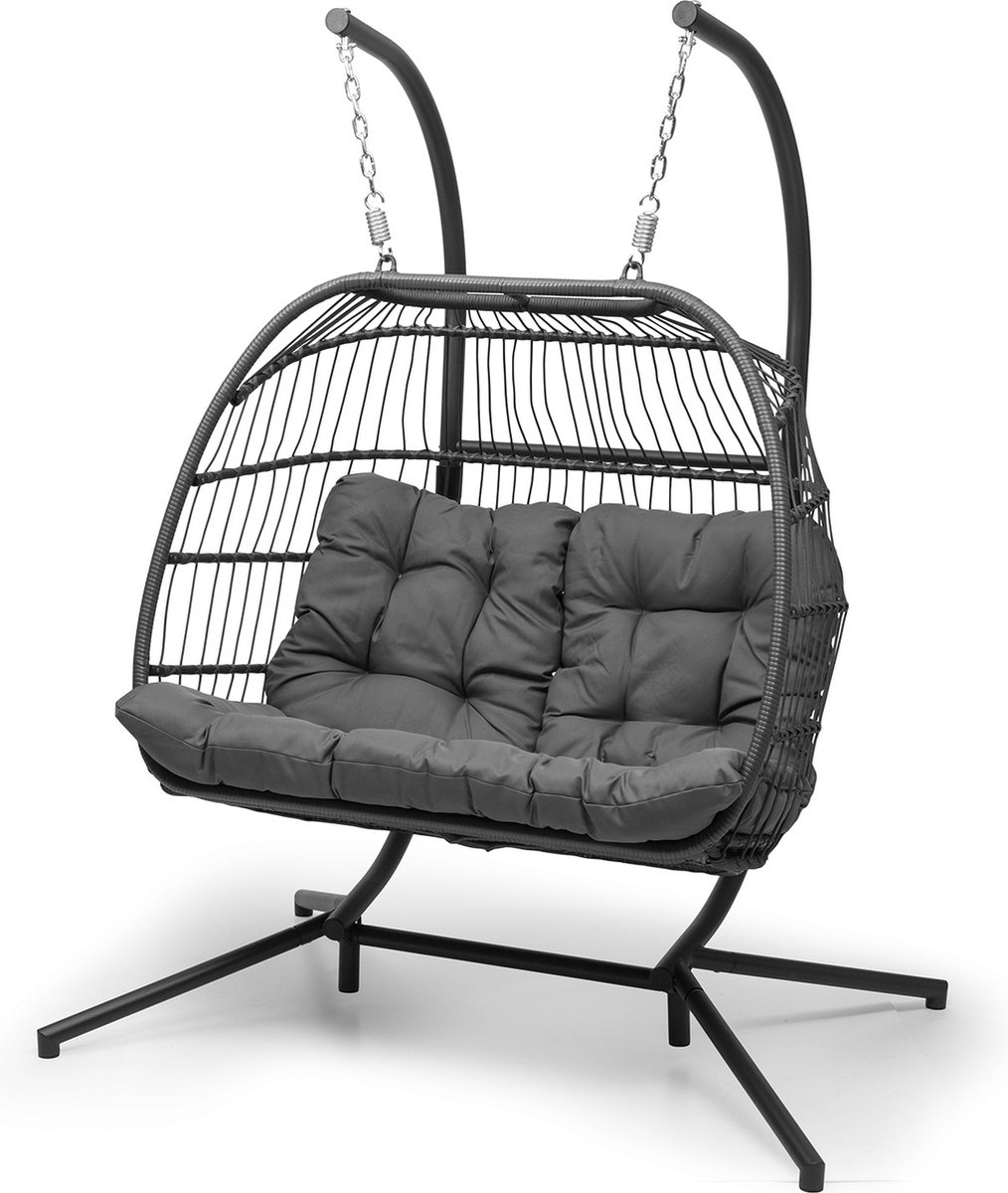 Blumfeldt Biarritz Double hangstoel voor binnen en buiten - Inclusief ...