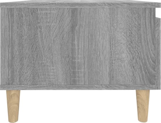vidaXL Bijzettafels 2 st 50x46x35 cm bewerkt hout grijs sonoma eiken ...