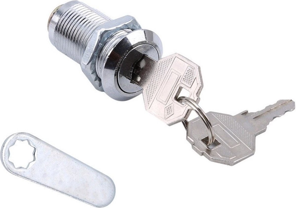 Locker slot - Kantelslot - 25mm - Unieke sleutels | bol