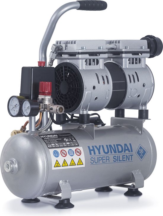 Hyundai Stille Compressor 8L - Super Silent - Fluisterstil - Slechts ...