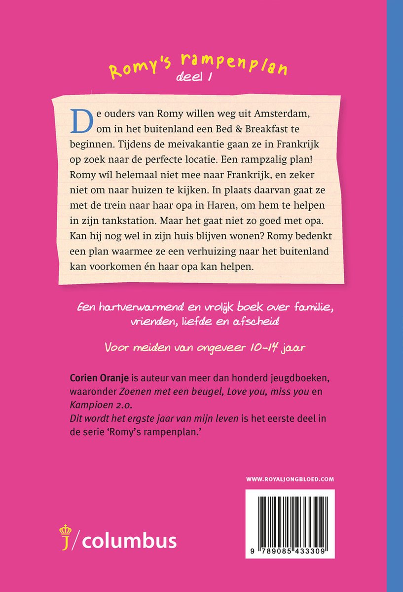 Romy's rampenplan 1 - Dit wordt het ergste jaar van mijn leven (ebook), Corien Oranje... | bol