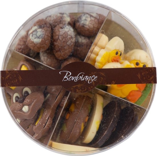Bonbiance Chocolade Paas Assortiment Figuurtjes & Eitjes Silo (400 Gram ...