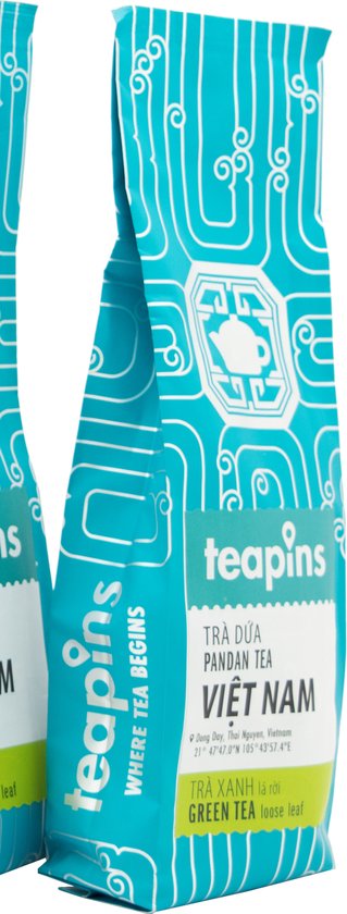 Teapins Pandan Tea green tea losse thee 70 gram Vietnam bio groene thee ...