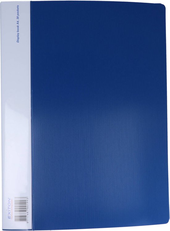 Exiton Showmap - A4 - Blauw Presentatiemap - 30 tassen | bol