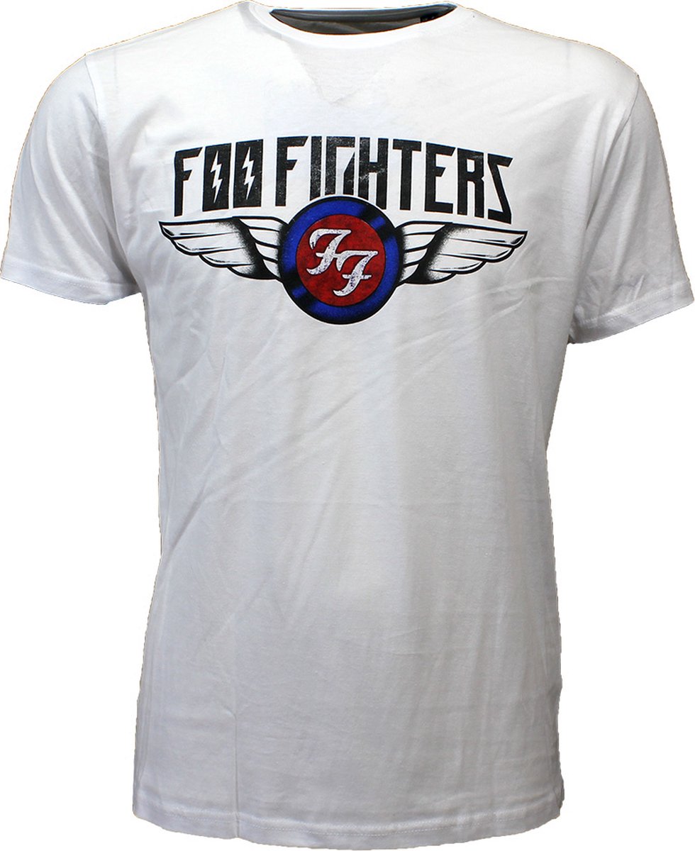 Foo Fighters Flash Wings Band T-Shirt Wit - Officiële Merchandise | bol.com