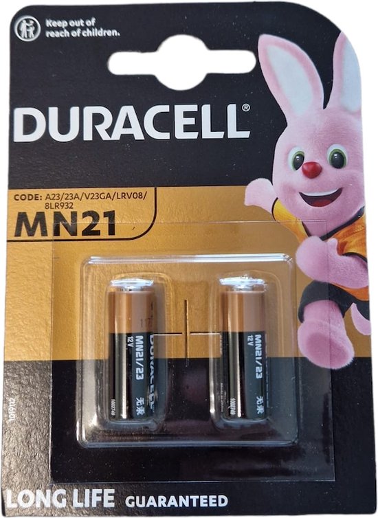 20 Stuks -Duracell MN21 Alkaline Specialty batterij 12V,(A23 / 23A ...