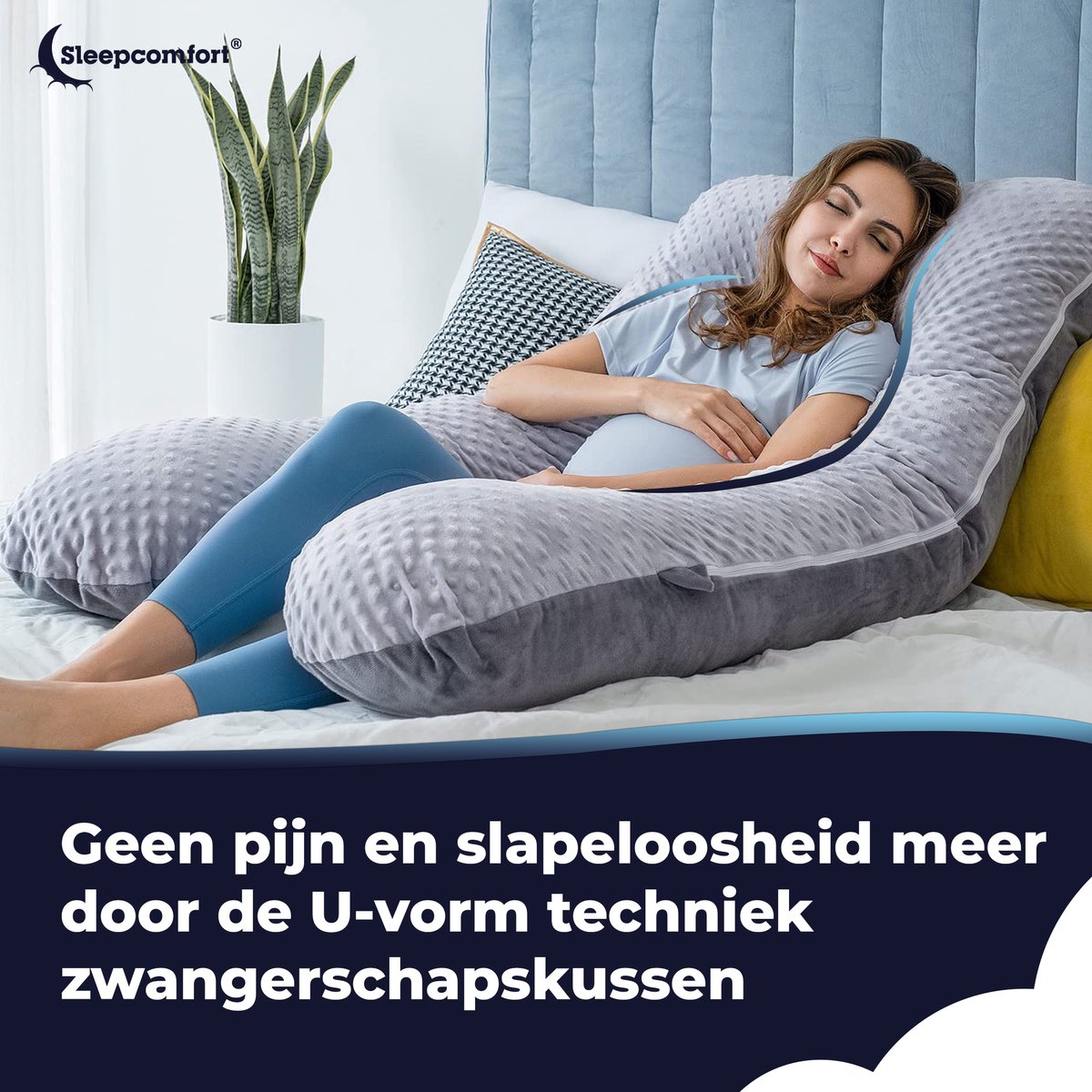 Premium Zwangerschapskussen – Zijslaapkussen - Voedingskussen ...