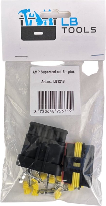 LB Tools AMP Superseal connector 6-pins set | bol