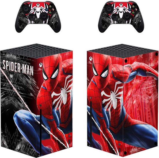 Xbox Series X - Console Skin - Spiderman - 1 console en 2 controller stickers | bol.com