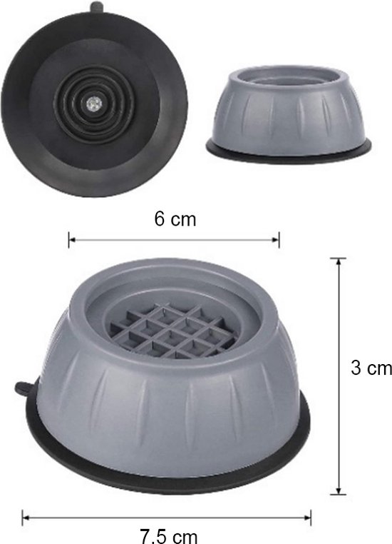Wasmachine Demper - Wasmachine Verhoger - Trillingsdemper - Anti Slip ...