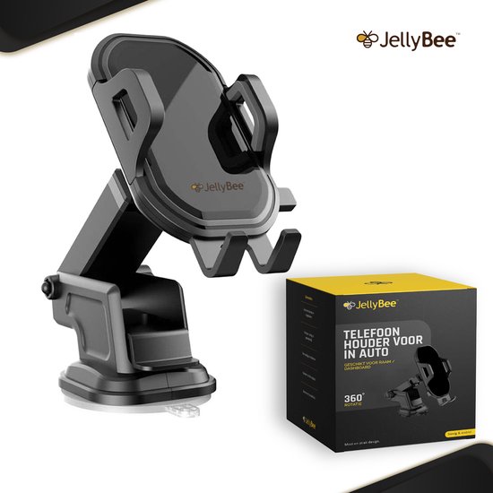 JellyBee Telefoonhouder Met Sterke Zuignap - Geschikt Voor Raam ...