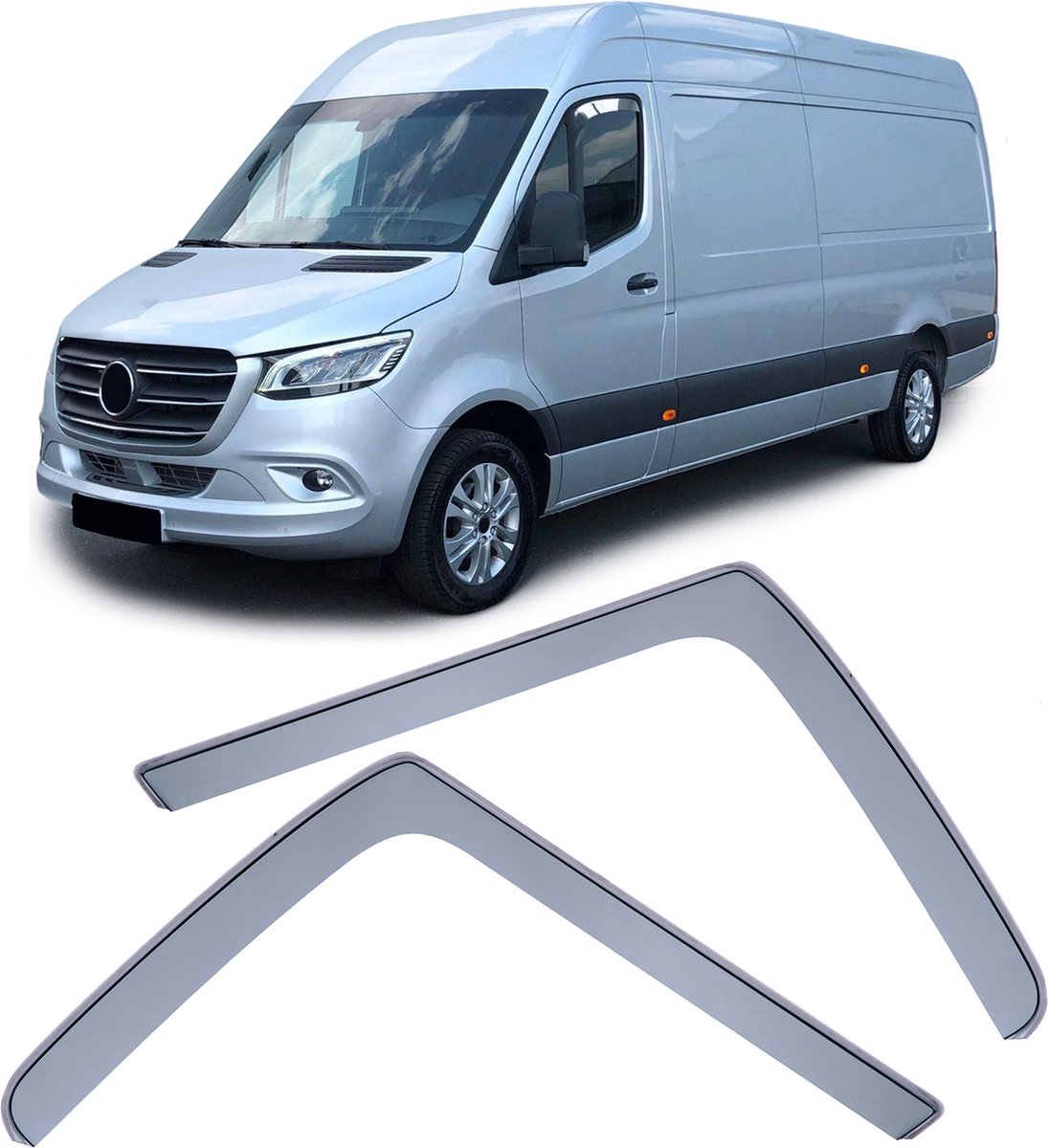 Zijwindscherm Mercedes Sprinter W907 Vanaf 2018 Zijwindschermen Zijwind ...