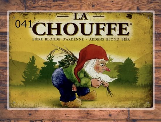 Wandbordje La chouffe - Kabouter - Bier - Mancave | bol.com