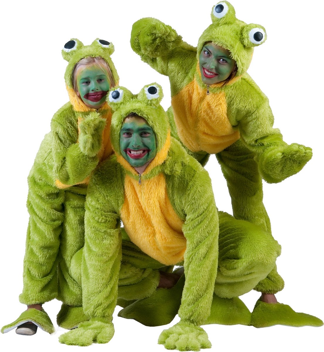 Pierros - Kikker Kostuum - Kikker Kostuum - geel,groen - Maat 36-38 ...