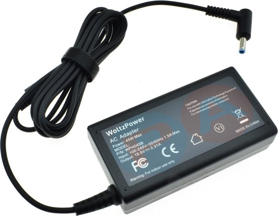 Laptop Adapter voor HP 45W 19.5V 2.31A Smart Blue PIN | bol.com