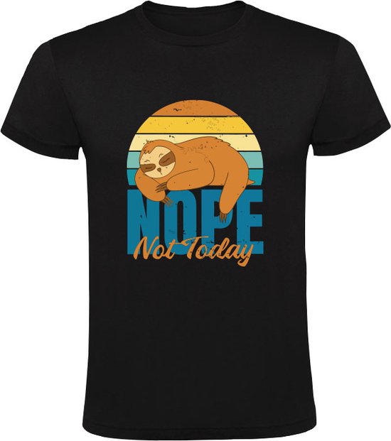 Nope Not Today Heren T-shirt | Lui | Moe | Chillen | Rustdag | Slapen ...