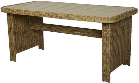 Tuintafel Rochelle - wicker - bruin | bol.com