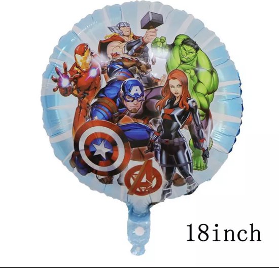Marvel Avengers Folie Ballon 2 Stuks - Superhelden Folie Ballon - 18 ...