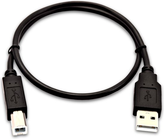 USB A to USB B Cable V7 V7USB2AB-50C-1E Black | bol