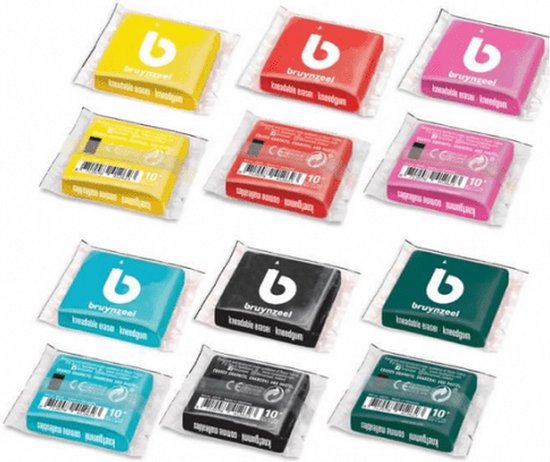 Bruynzeel Kneedgum voor Kinderen - Kleur: Rood - 1 Stuk | bol