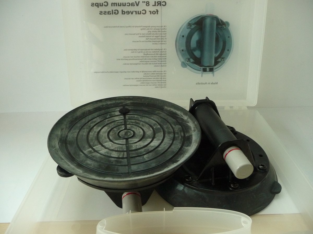 Vacuum glasdragers 8" set van 2 stuks | bol.com