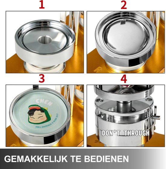 Bolture Button Maker Machine - Badge Maker - Buttons Zelf Maken - 75 mm ...