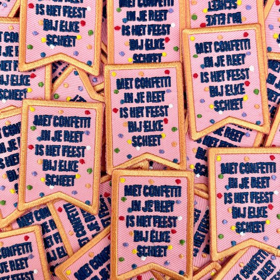 X-Sins Strijk Embleem Met Confetti In Je Reet Is Het Feest Bij Elke Scheet | bol.com