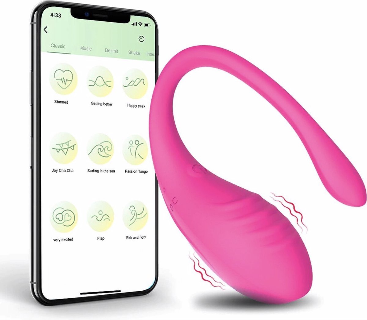 Vibrator Met App Bedienbaar - Vibrerend ei - Vibrator Met Afstandsbediening - Clitoris... | bol.com