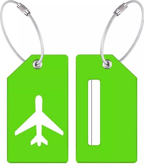 Luggage Tag - 5 Pieces - Travel ID - Silicone Baggage Tags - 5 Colors | bol