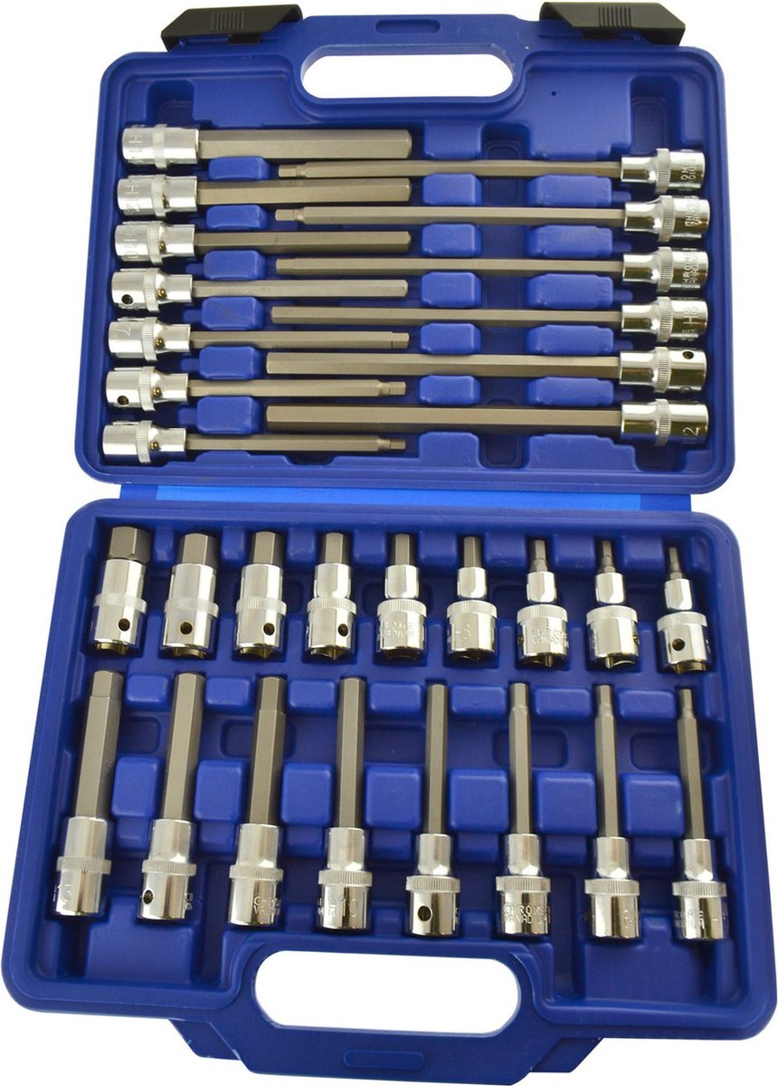 Inbus doppenset 1/2" 30-delig | bol