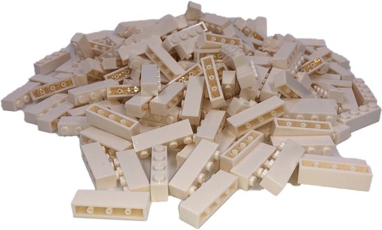 100 Bouwstenen 1x4 | Wit | Compatibel met Lego Classic | Keuze uit vele ...