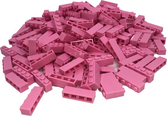 100 Bouwstenen 1x4 | Roze | Compatibel met Lego Classic | Keuze uit ...