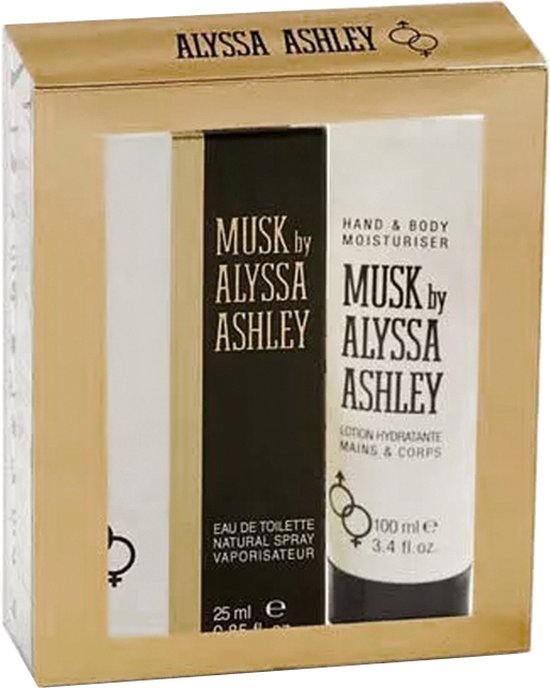 Alyssa Ashley Musk EDT 25 ml + Hand & Body Lotion 100 ml - Geschenkset ...