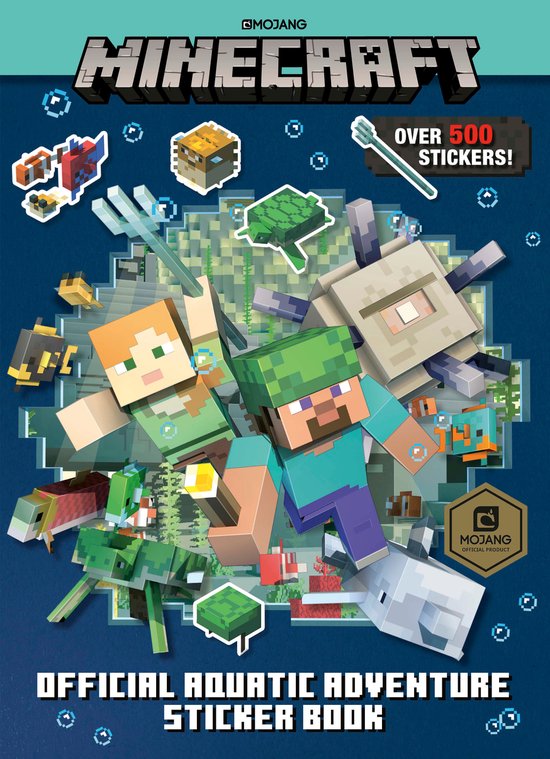 Minecraft Official Aquatic Adventure Sticker Book Minecraft, Stephanie ...