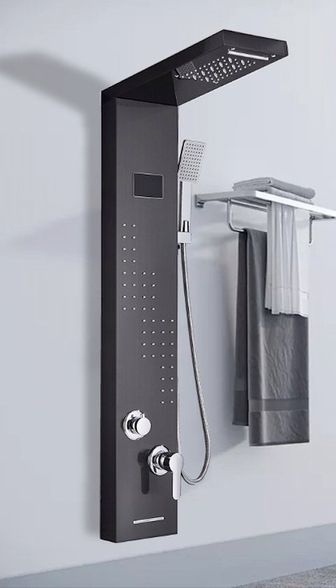 Douchepanelen - Douche Set - Regendouche - Douchewandpanelen - Zwart ...
