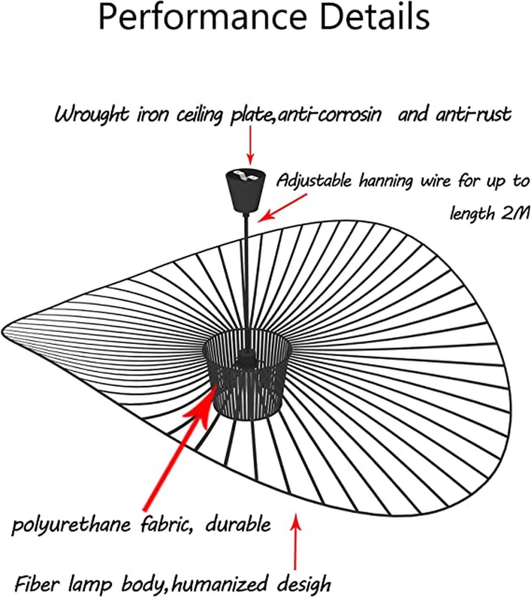 Vertigo Hanglamp - Zwart - Hoed model lamp - Moderne Lamp - Design ...