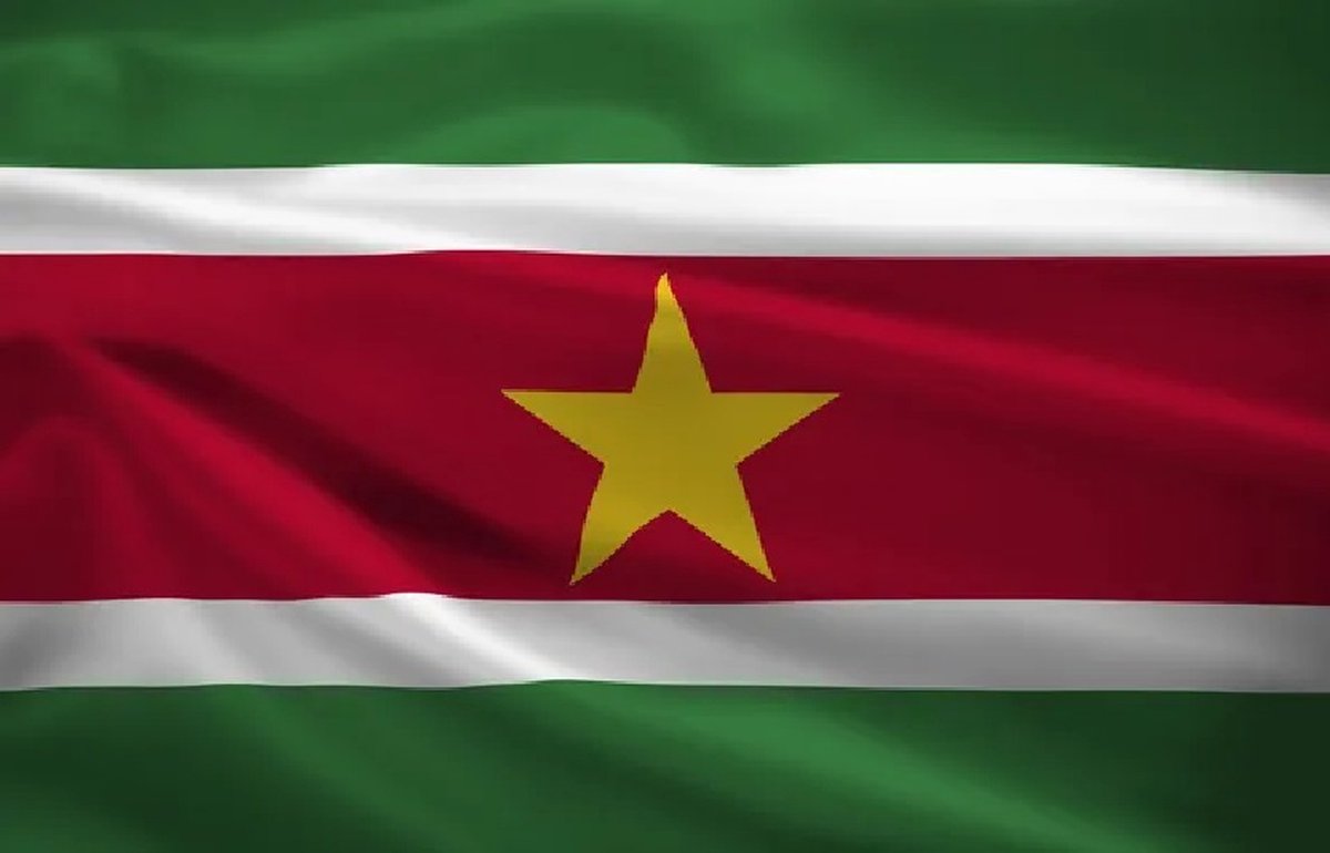 SAMIYA - Surinaamse vlag - Suriname vlag - 90 x 150 cm. | bol.com
