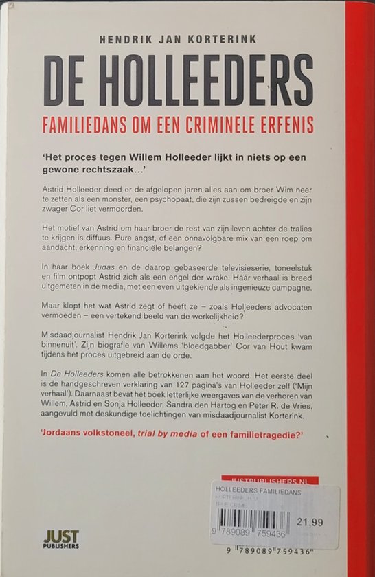 De Holleeders - Hendrik Jan Korterink boek over Willem Holleeder en ...