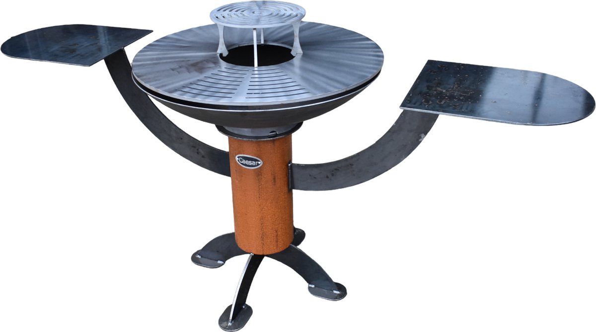 Caesar Classic Rusty - Vuurschaal BBQ - Bakplaat BBQ - BBQ met bakplaat - 80cm bakplaat | bol.com