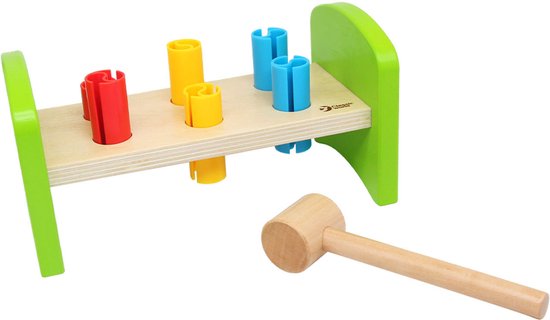 CLASSIC WORLD Houten hamer met een hamer | bol.com