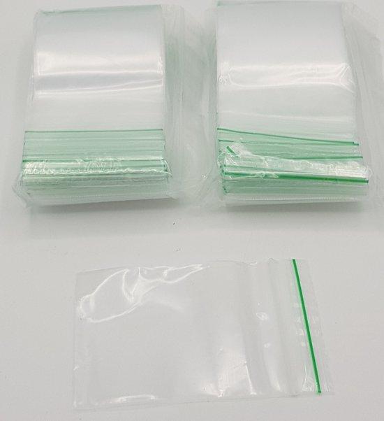 Zip lock zakjes 200 stuks 6cm x 8cm | bol
