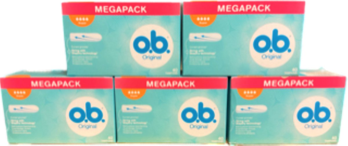 OB Tampons Super - Megaverpakking 5 x 40 Stuks | bol.com