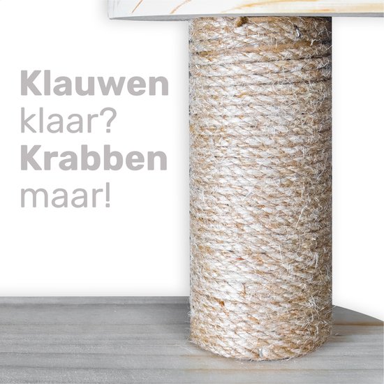 Katten klimmuur - 4 Delig - Krabpaal - 5 Plateaus - Katten klim wand ...